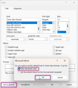 Set Font and Paragraph Defaults for Every Document – Training At Your ...