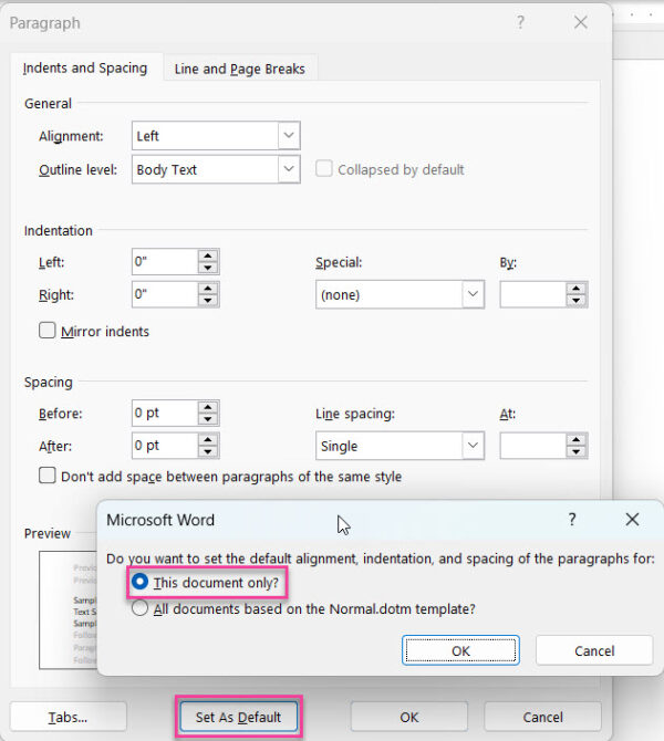 Set Font and Paragraph Defaults for Every Document – Training At Your ...